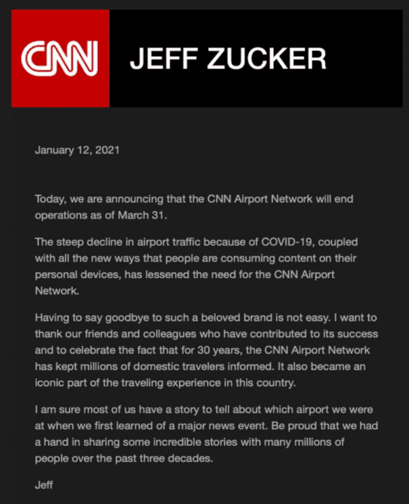 CNN Will Stop Being Aired At U.S. Airports - Your Mileage May Vary