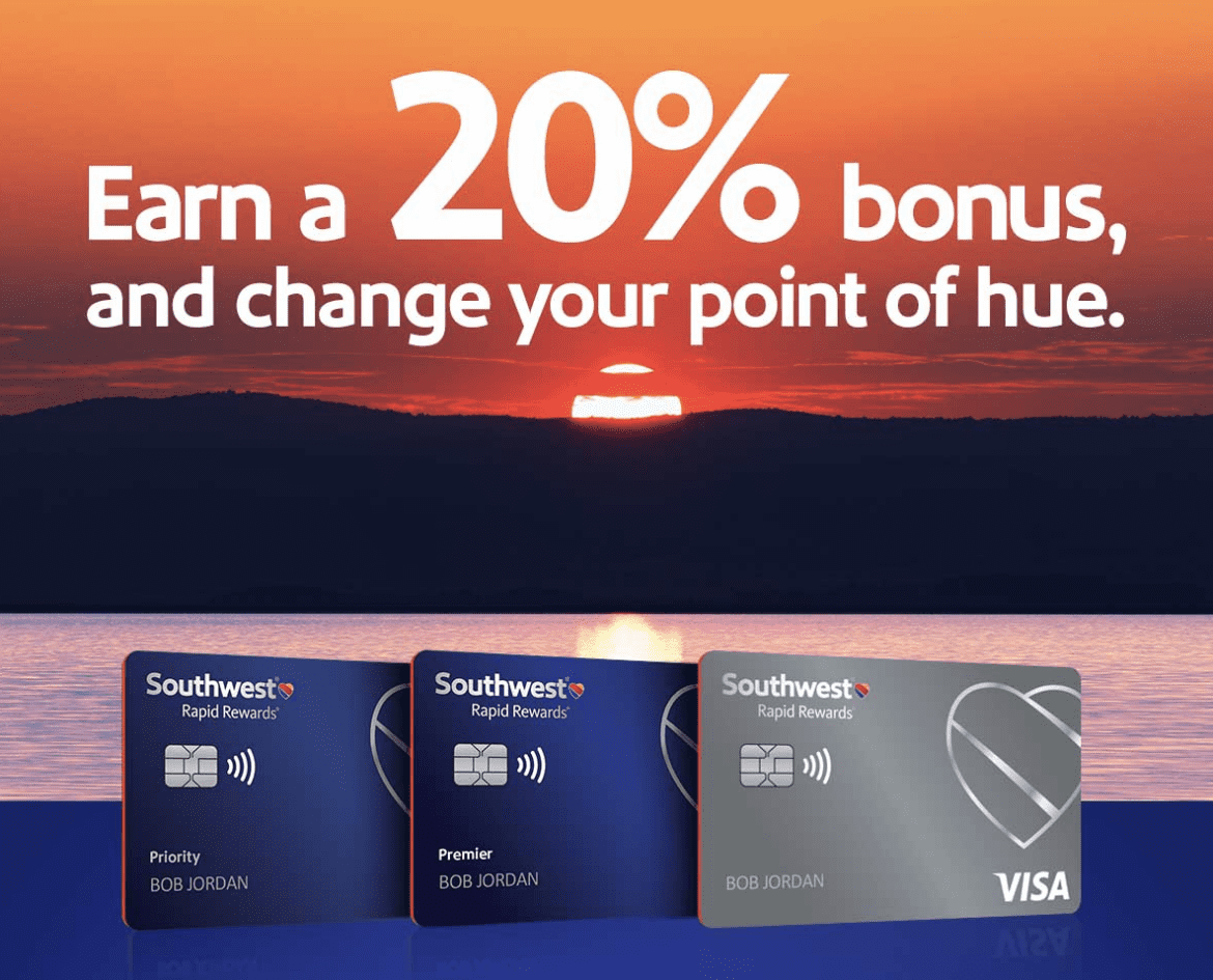 Southwest Offering 20% Bonus To Co-Brand Credit Card Holders (Targeted ...