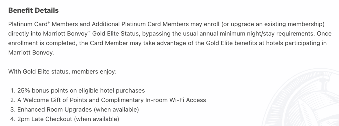 How To Activate Marriott Gold Status With The AMEX Platinum Card - Your ...