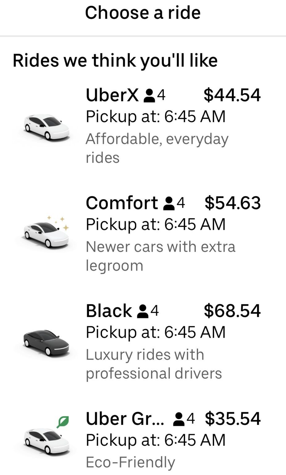 You’re Probably Overpaying If You Automatically Pick UberX - Your ...