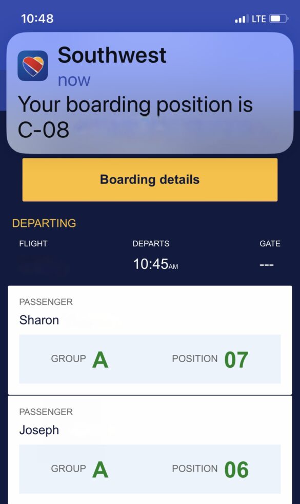 Our Experience: Southwest Airlines' Upgraded Boarding vs. Early Bird ...