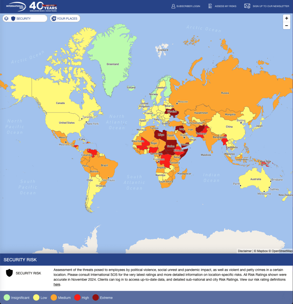 Security Risk: The World's Most Dangerous Destinations for 2025 - Your ...