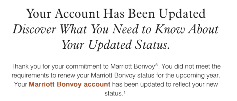 Marriott Status Downgrades Are Here. How We Kept Gold Elite - Your ...