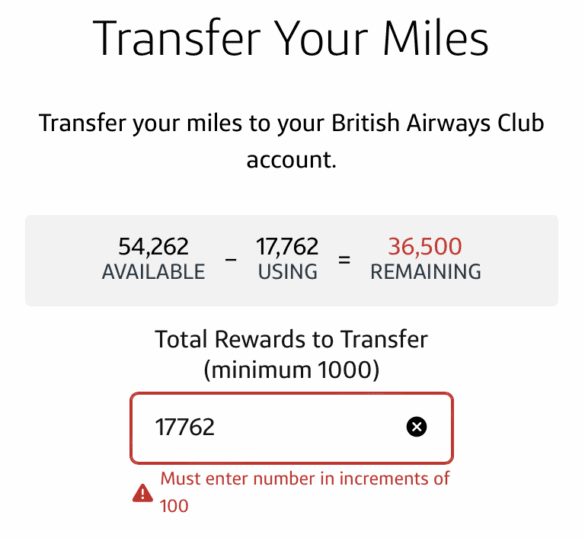 Minimum Transfer Amounts & Increments: How “Transferable Points ...