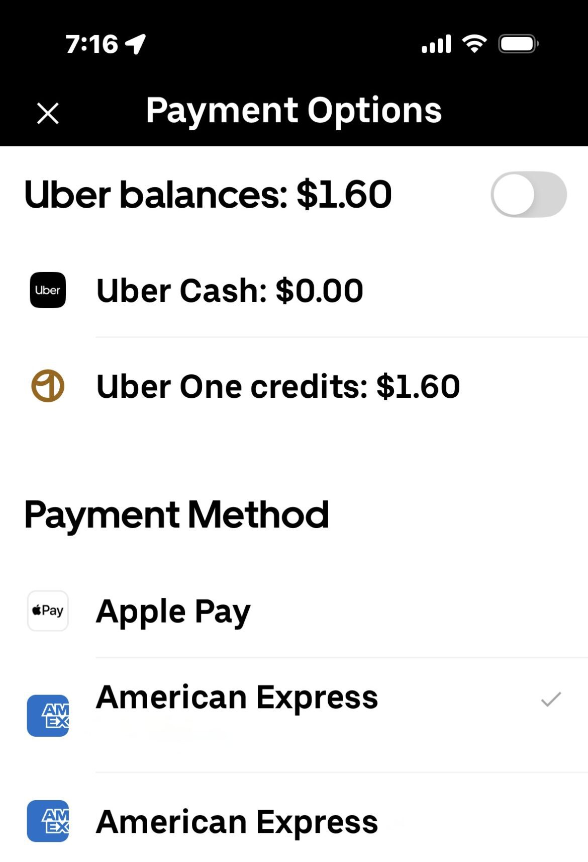 Amex Platinum: Stop Uber One From Using Your Uber Credit - Your Mileage ...