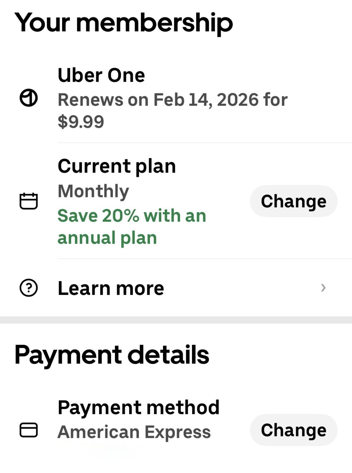 Amex Platinum: Stop Uber One From Using Your Uber Credit - Your Mileage ...